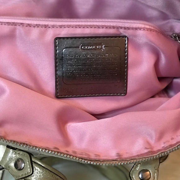 Coach | Bags | Coach Poppy Signature Lurex Highlight Lt Kh Bag | Poshmark